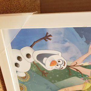 Artissimo | Art | Frozen Elsa Anna Olaf Art Print In Shadow Box | Poshmark